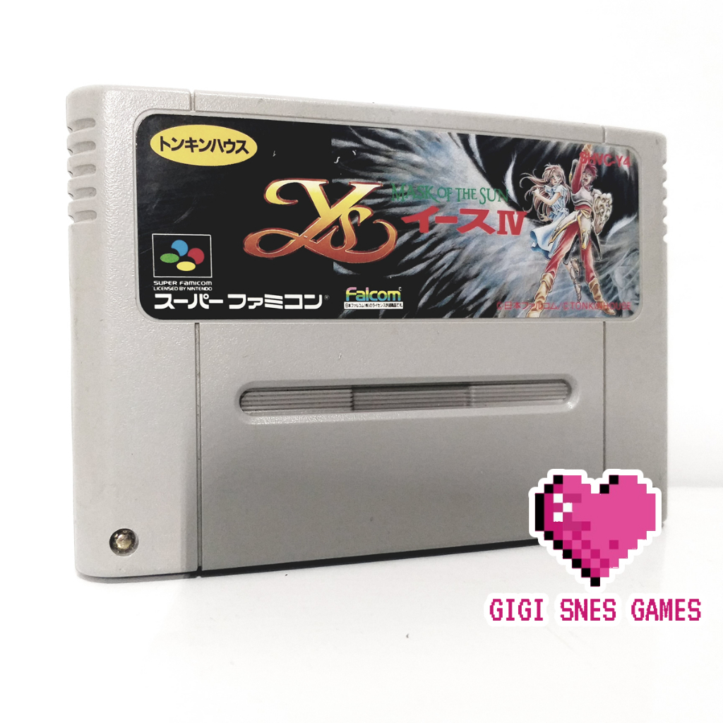 Jogo ORIGINAL YS IV: Mask of the Sun para Super Nintendo ( SNES / SFC ) | Shopee Brasil