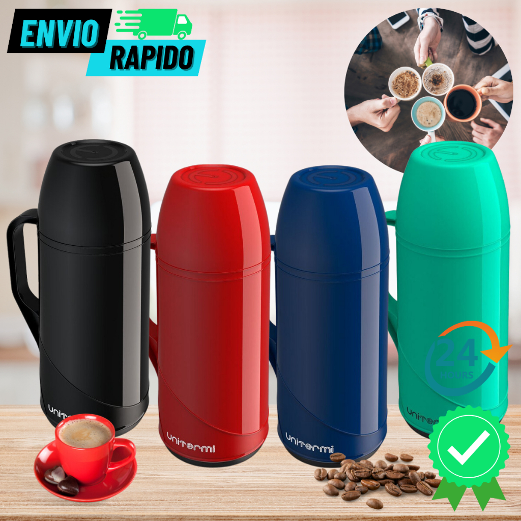 Garrafa Térmica Cafeteira Café Roma 1 Litro Unitermi Garrafa De Agua ...
