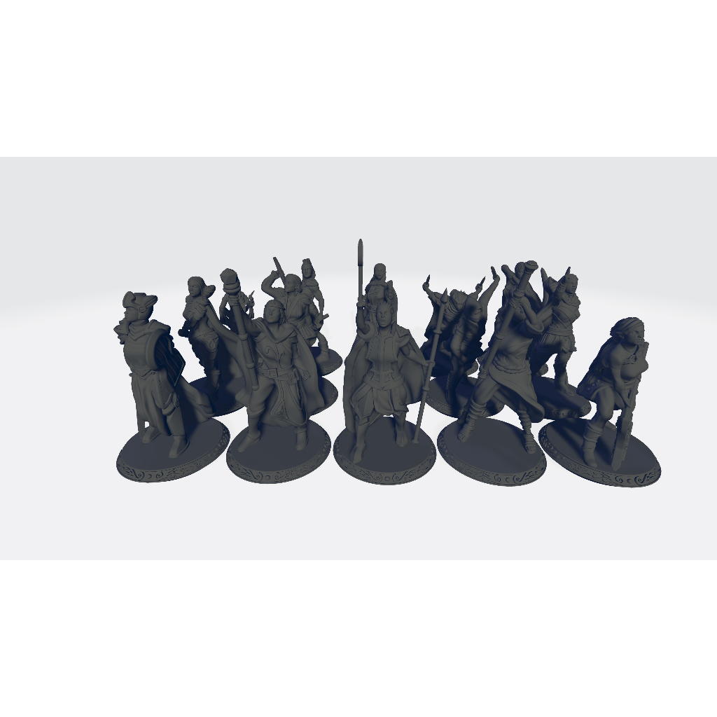 Kit 14 Miniaturas de RPG D&D Dungeons and Dragons - Impressão 3D ...