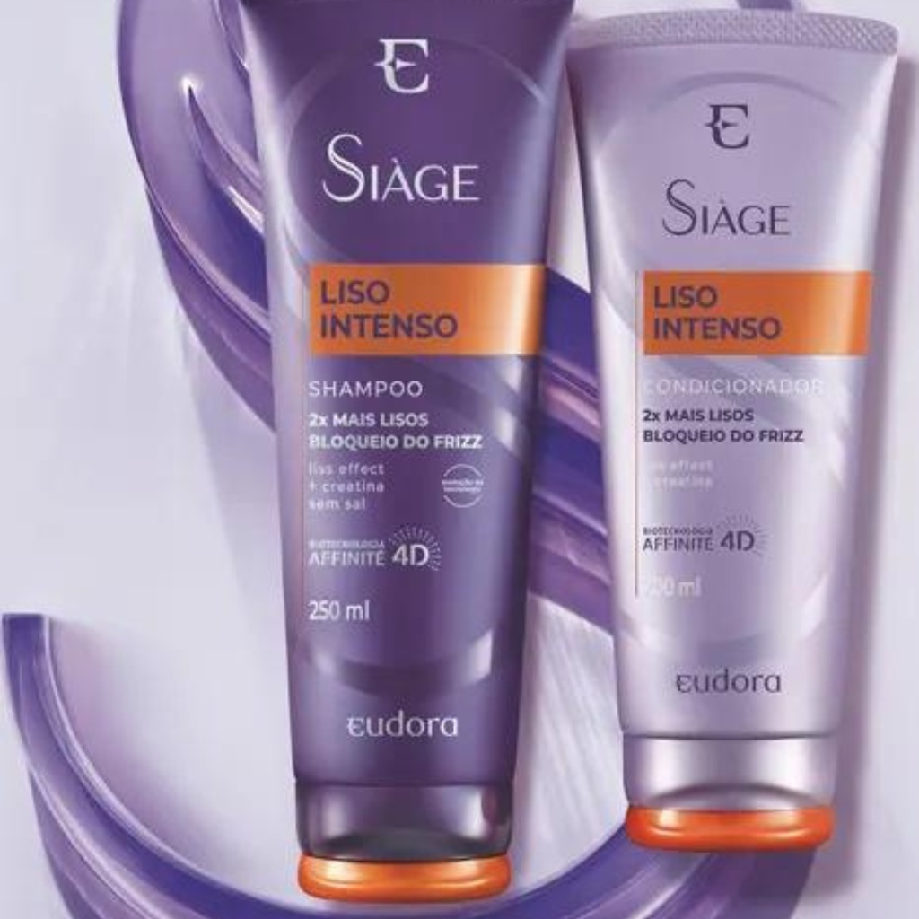 Eudora Siàge Liso Intenso Shampoo + Condicionador | Shopee Brasil