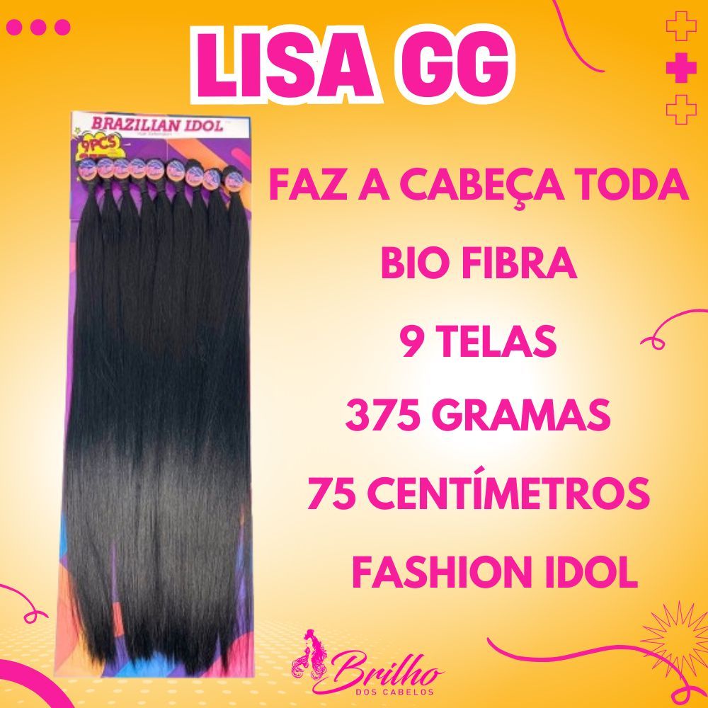 LISA GG - BRAZILIAN IDOL - Cabelo Liso BIO FIBRA BIO VEGETAL. | Shopee ...