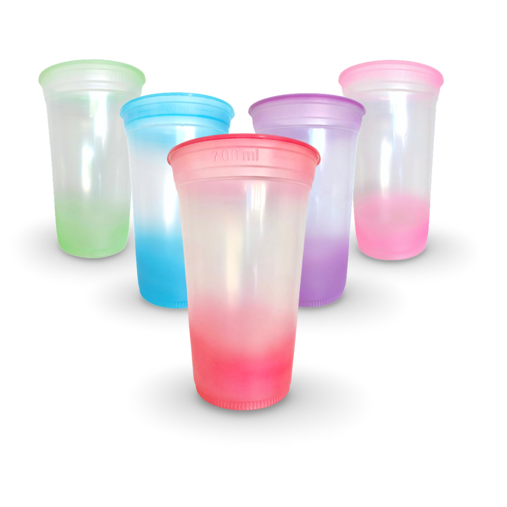 Kit 100 Copo Descartavel Degrade Copão Adega Festas Drink Chopp Cerveja ...