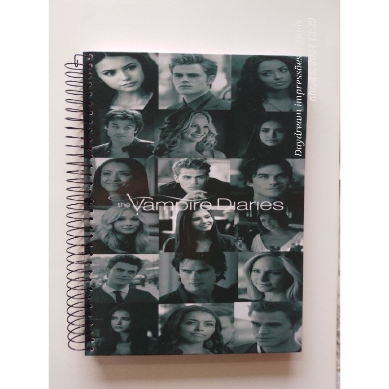 caderno personalizado the vampires diaries | Shopee Brasil