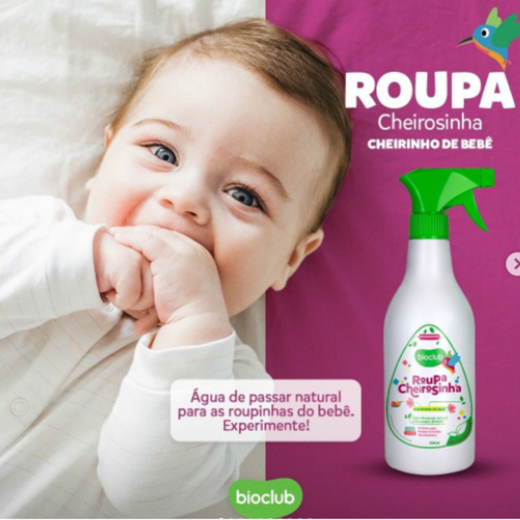 Água de Cheiro de Passar - Roupa Cheirosinha Cheirinho de Bebê Bioclub ...