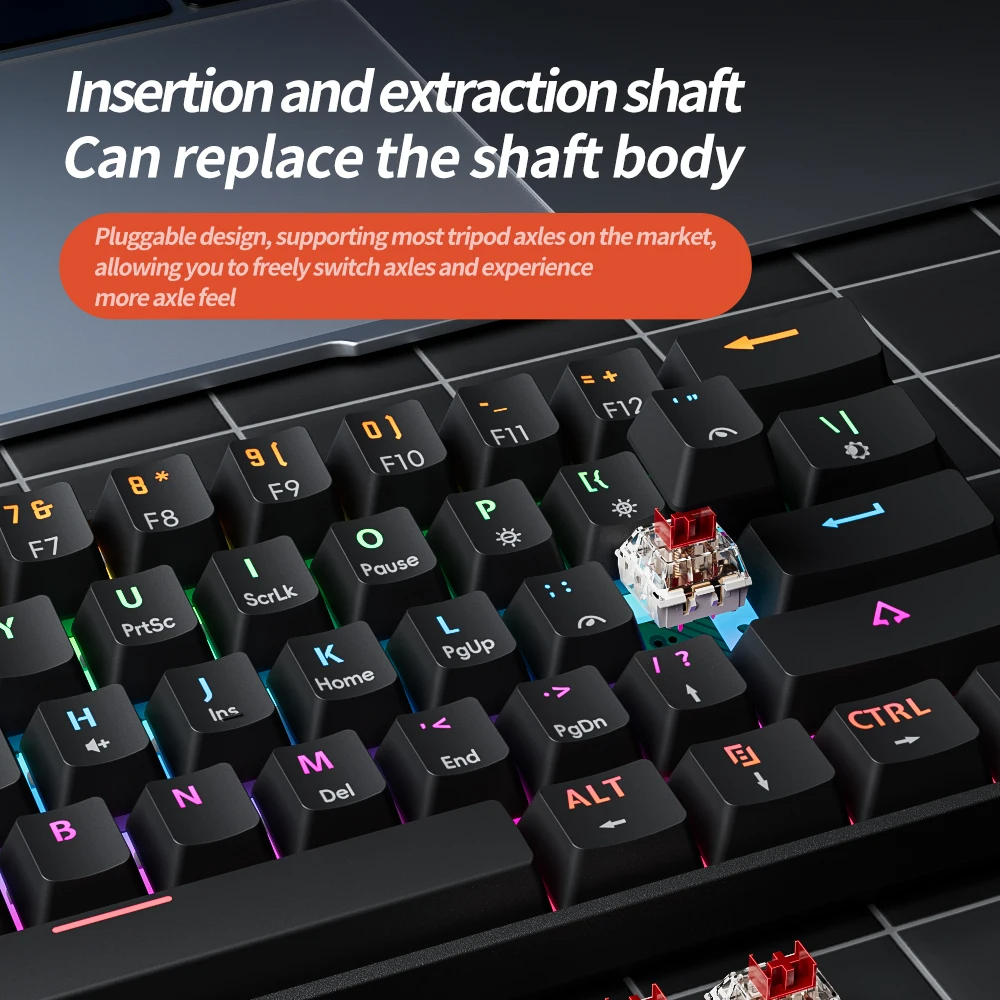 Teclado Mecânico Mucai Mk61 60% e 75% Cabo Destacável Gamer Já no ...