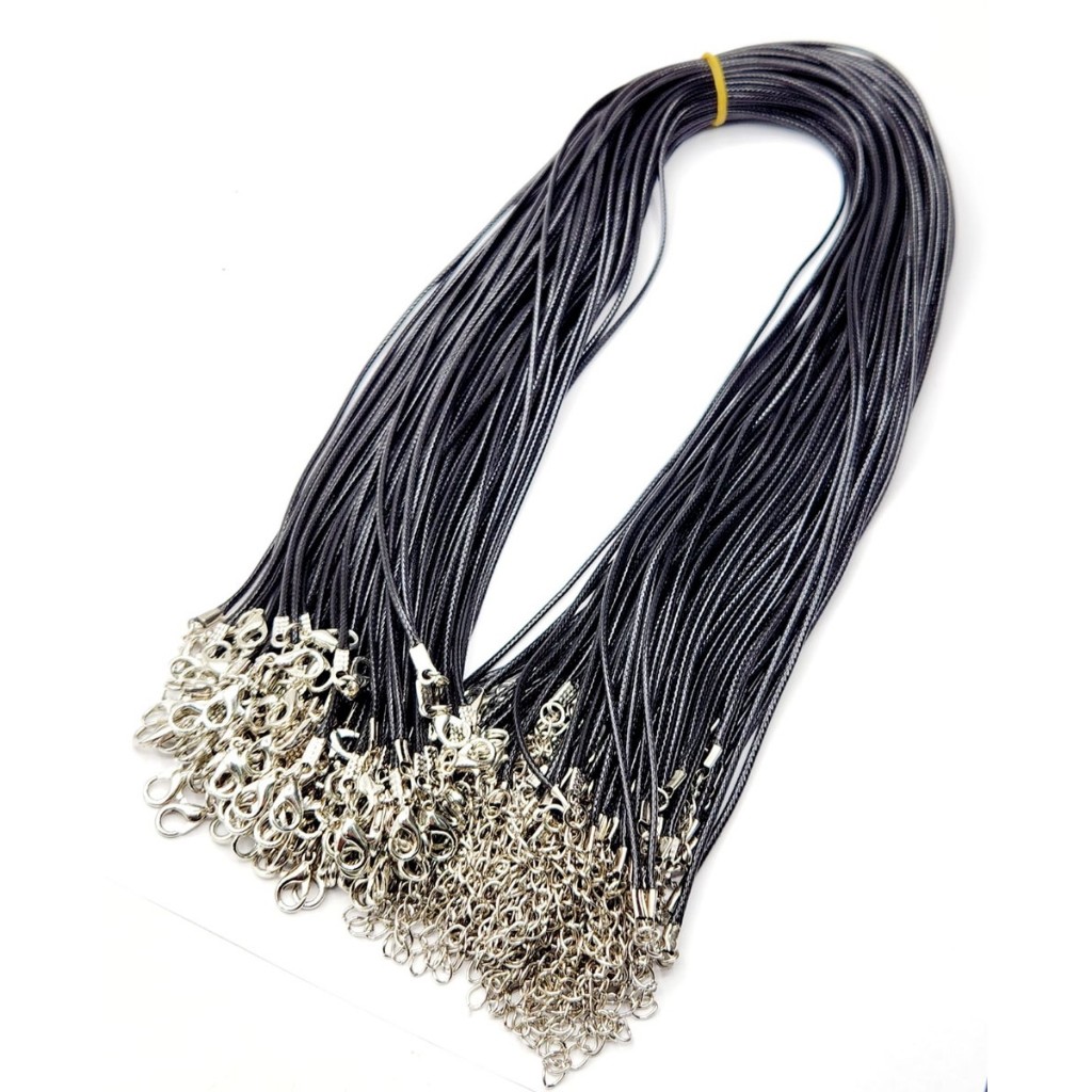 Colar Cordão Coreano Preto ( 10 Peças ) | Shopee Brasil