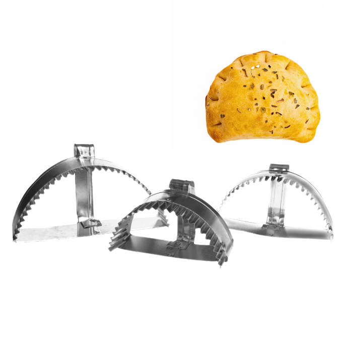 Kit cortadores de pastel P M e G modelador de massas pastel rissole ...