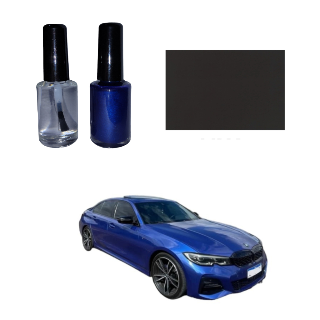 Kit Tinta Tira Risco Automotivo Azul Portimão Perol Bmw. | Shopee Brasil