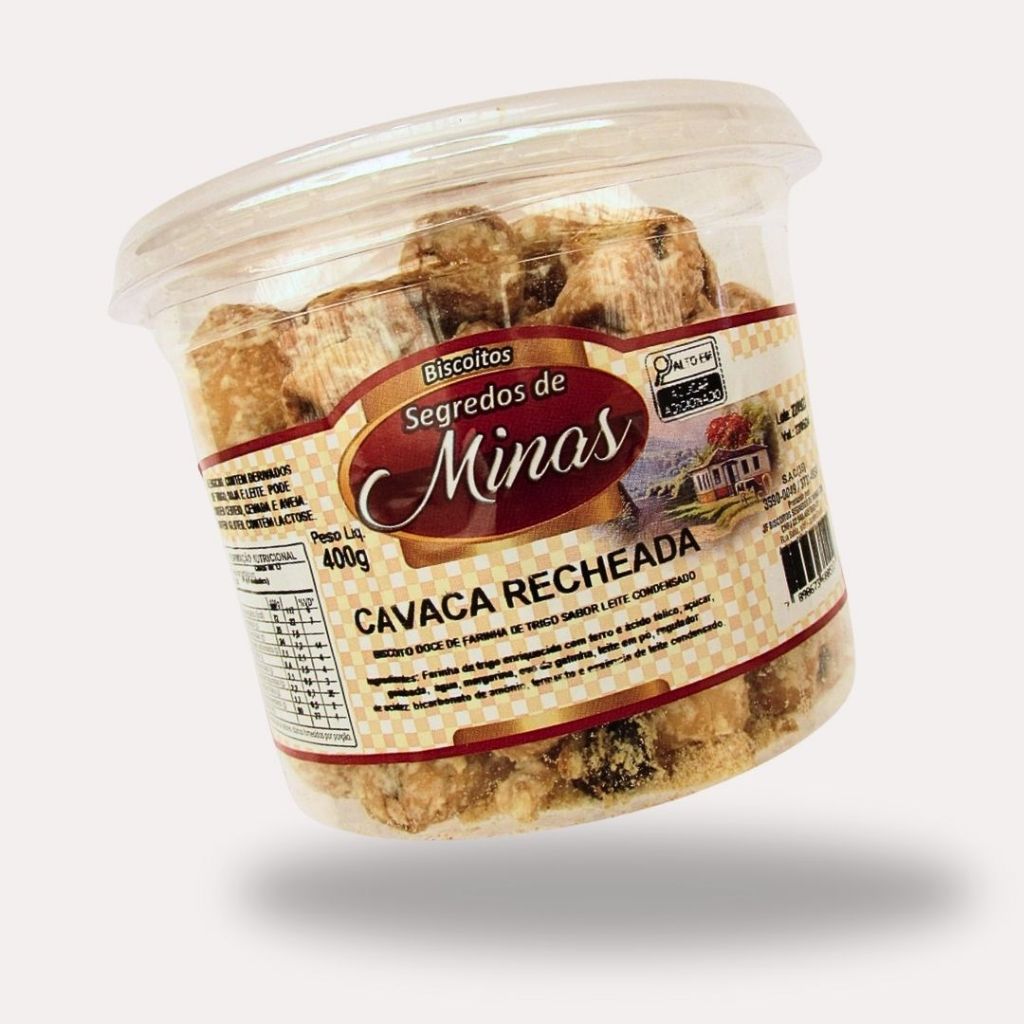 Biscoito Cavaca Recheada 400g Segredos de Minas - Santa Maria | Shopee ...