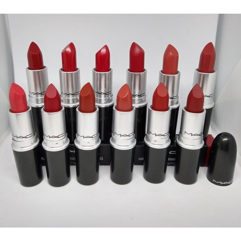 Batom Mac Matte Retro Brick-o-la Dubonnet Cockney Lady Bug See Sheer ...