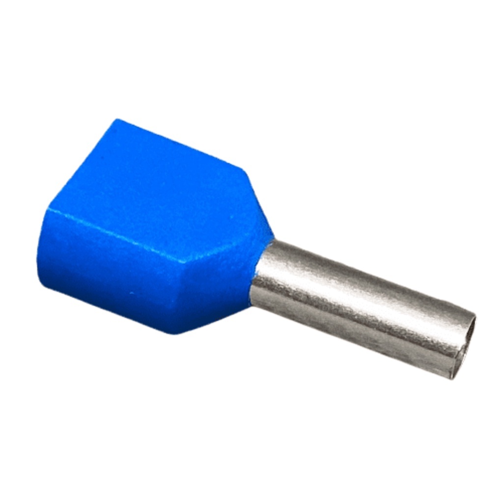 Terminal Tubular Ilhós Duplo Pré-isolado Conector Eletrico para Cabos e ...