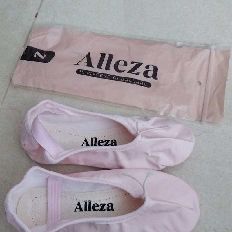 Sapatilha Alleza em lona para ballet | Shopee Brasil