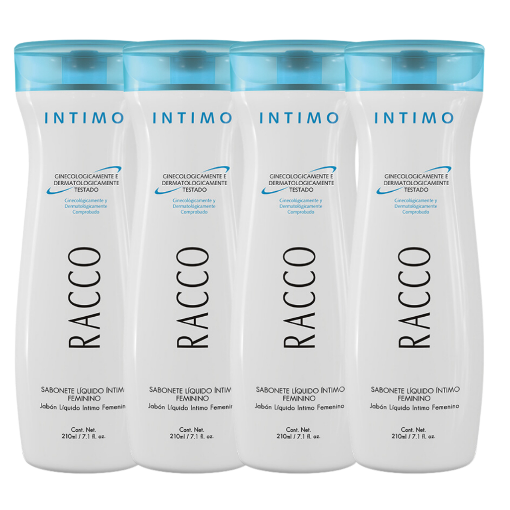 Kit 4 Sabonete Íntimo Líquido Racco Tradicional Unissex Feminino ...