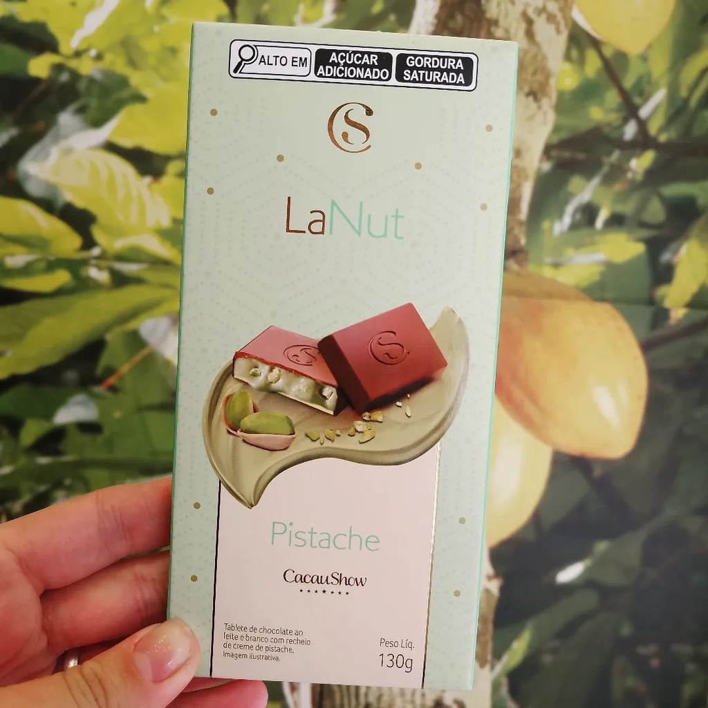 Tablete lanut pistache 130g | Shopee Brasil