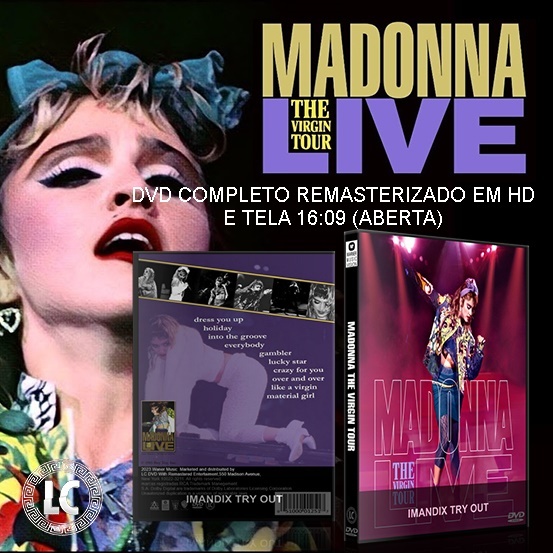 DVD MADONNA THE VIRGIN TOUR (REMASTERIZADO) | Shopee Brasil