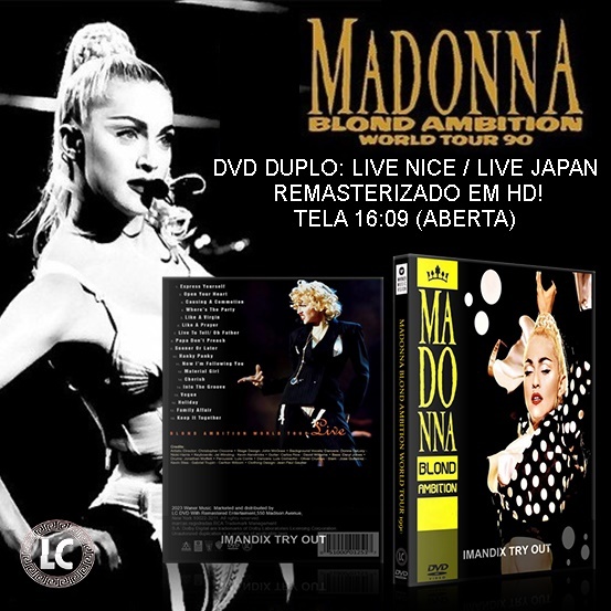 DVD DUPLO MADONNA BLOND AMBITION TOUR (REMASTERIZADO) | Shopee Brasil