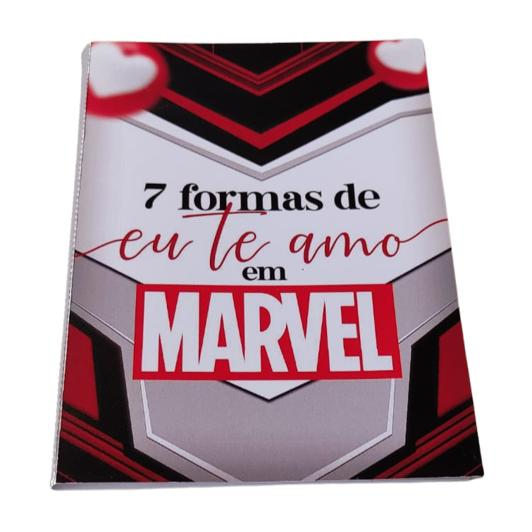 álbum Marvel 7 Formas De Eu Te Amo Em Marvel Cartão Livro Marvel