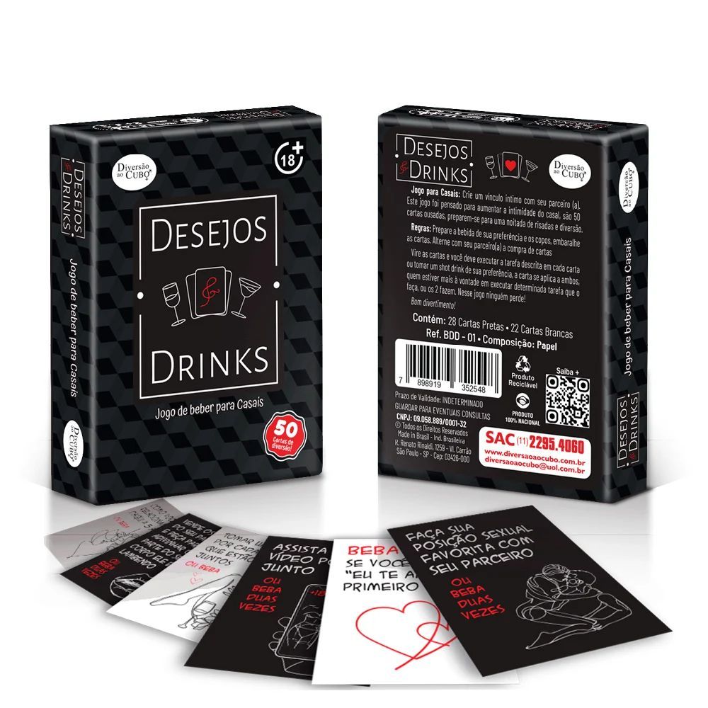 Jogo Erótico Desejos E Drinks Jogo De Cartas Sex Shop Shopee Brasil
