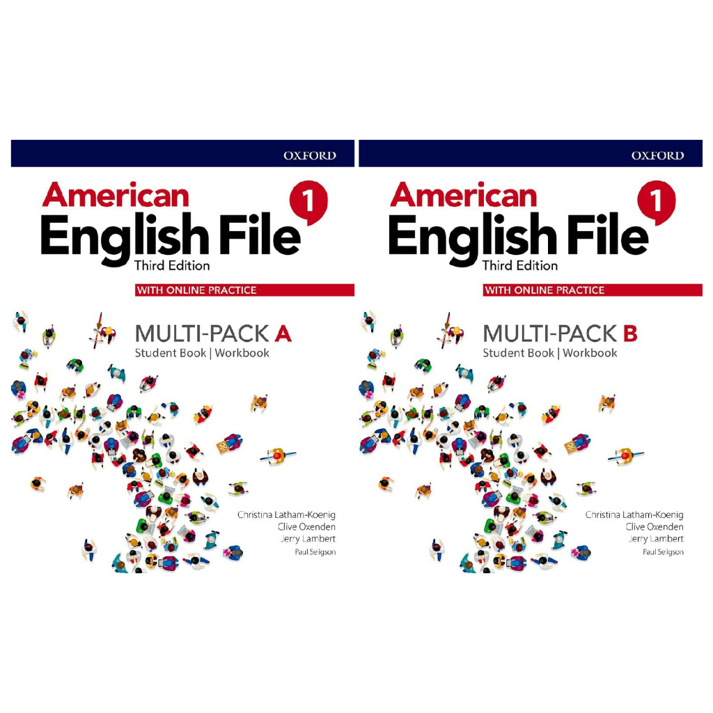 American English File Multi-Pack - volumes 1A e 1B (Student & Workbook - Online Practice - 3rd ...