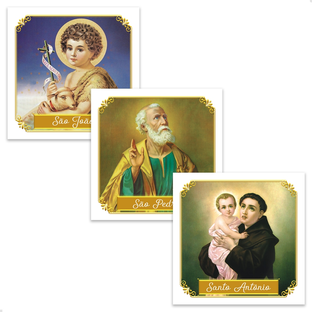 3 Bandeiras Junina São João São Pedro Santo Antônio Tecido | Shopee Brasil