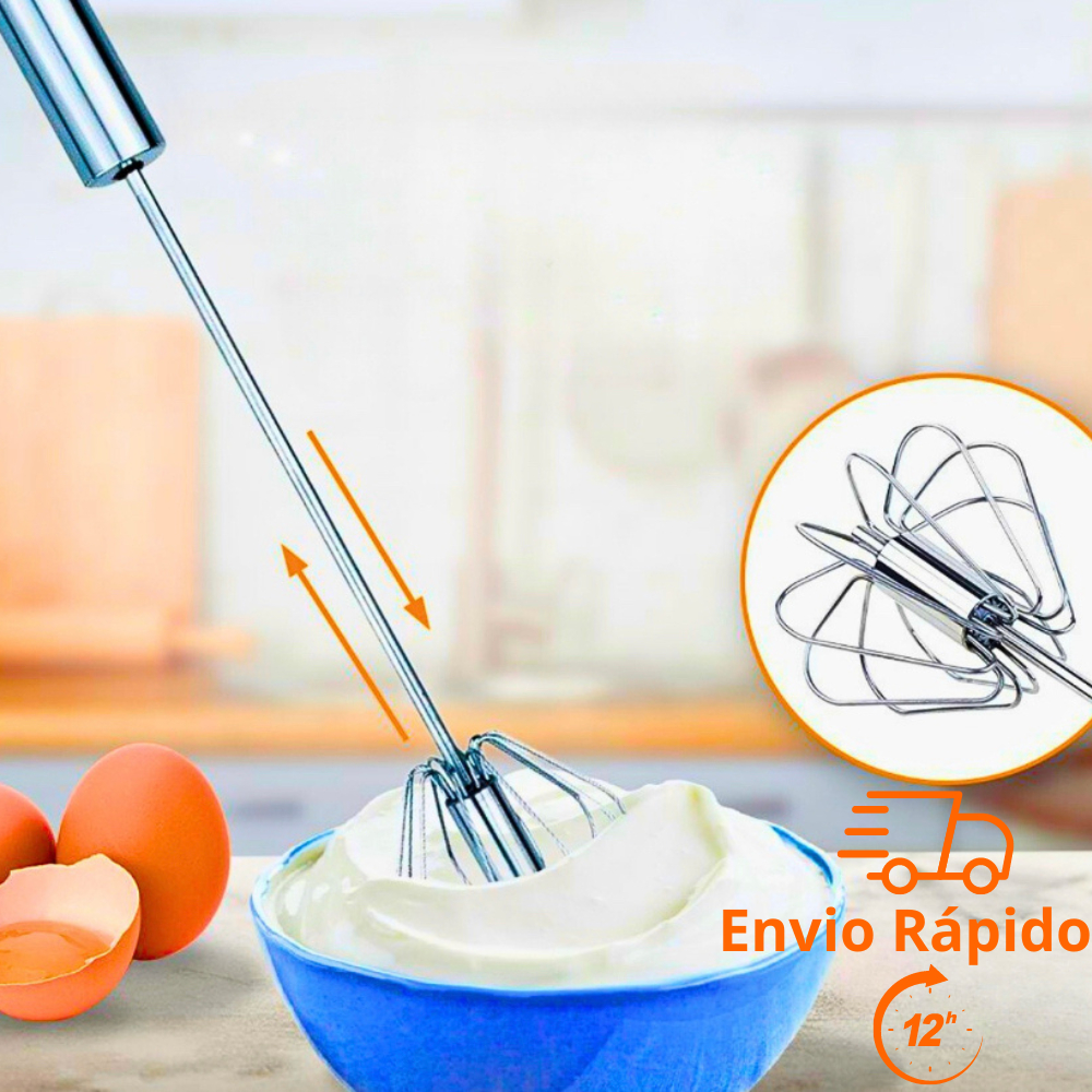 Batedor Semi-Automático Fue Mixer para Clara de Ovos em Inox | Shopee ...