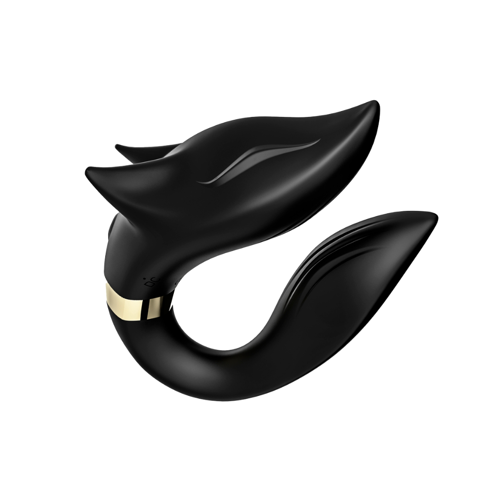 Vibrador para Casal Com Controle Remoto Fox Formato U Recarregável Silicone Premium GZ01-R ...