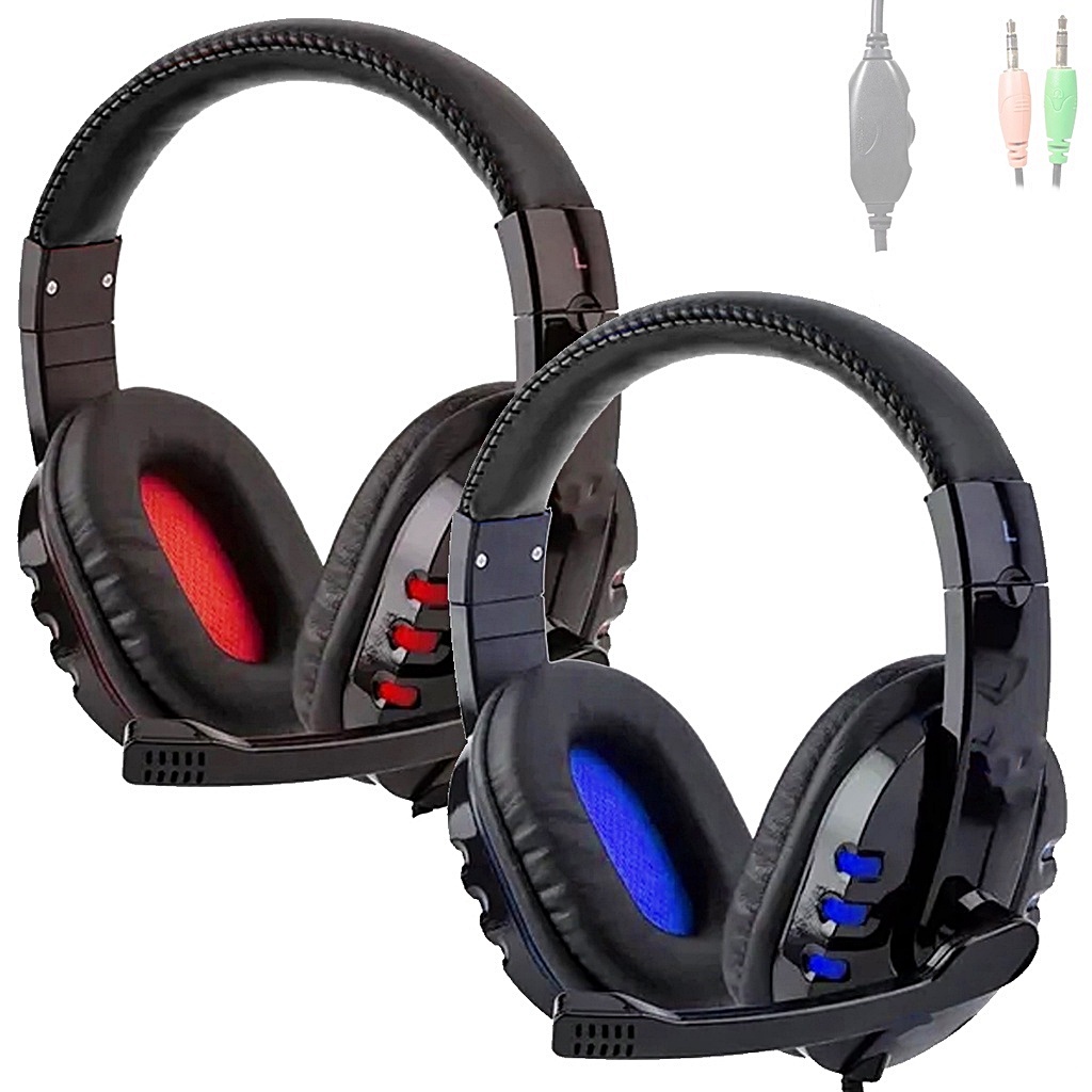 Headset Fone Gamer de ouvido com microfone Para PC Ps4 XBOX Computador Celular, P3 Headphone ...