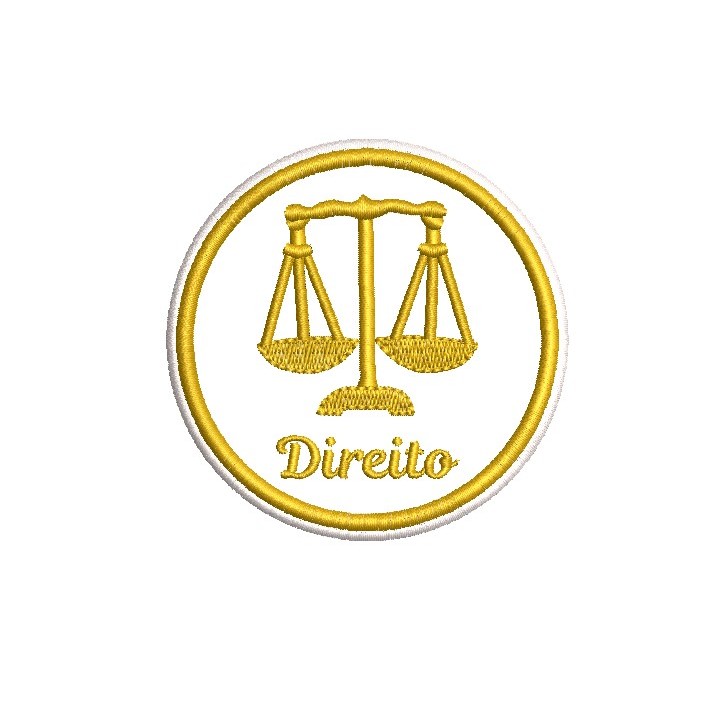 Patch Bordado Termocolante - Direito | Shopee Brasil