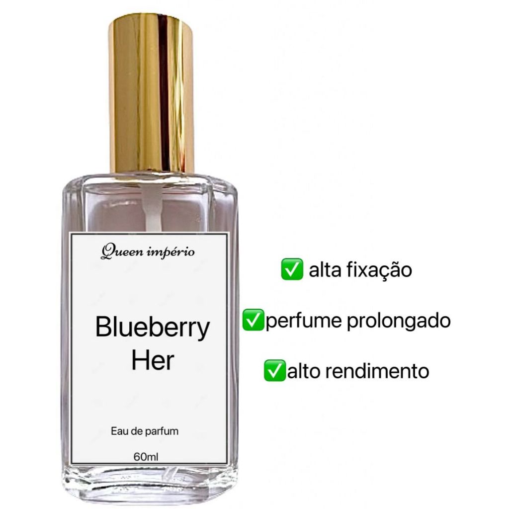 Perfume feminino Blueberry Her 60ml | Shopee Brasil