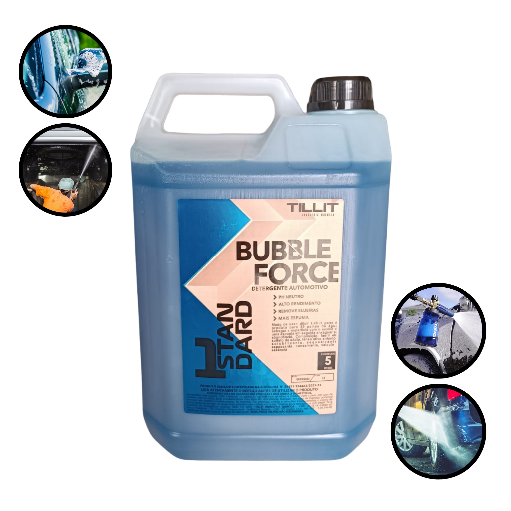 Shampoo Automotivo Bubble Force 1 5L Tillit | Shopee Brasil