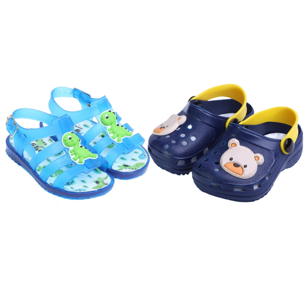 Kit 2 pares papete dino yoshi azul e babuche urso azul marinho alta ...