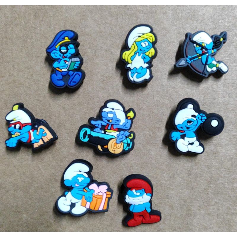 Pin Crocs Smurfs/ Smurfette/ Papai Smurf/ Gargamel/ Gênio/ Robusto ...