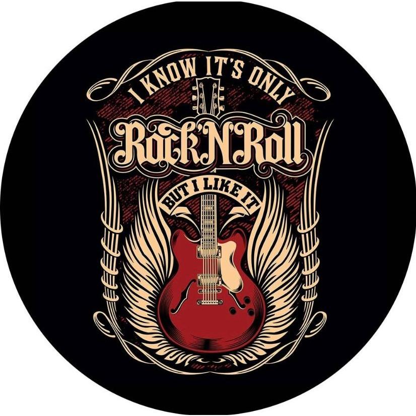 PAINEL REDONDO SUBLIMADO :TEMA ROCK | Shopee Brasil