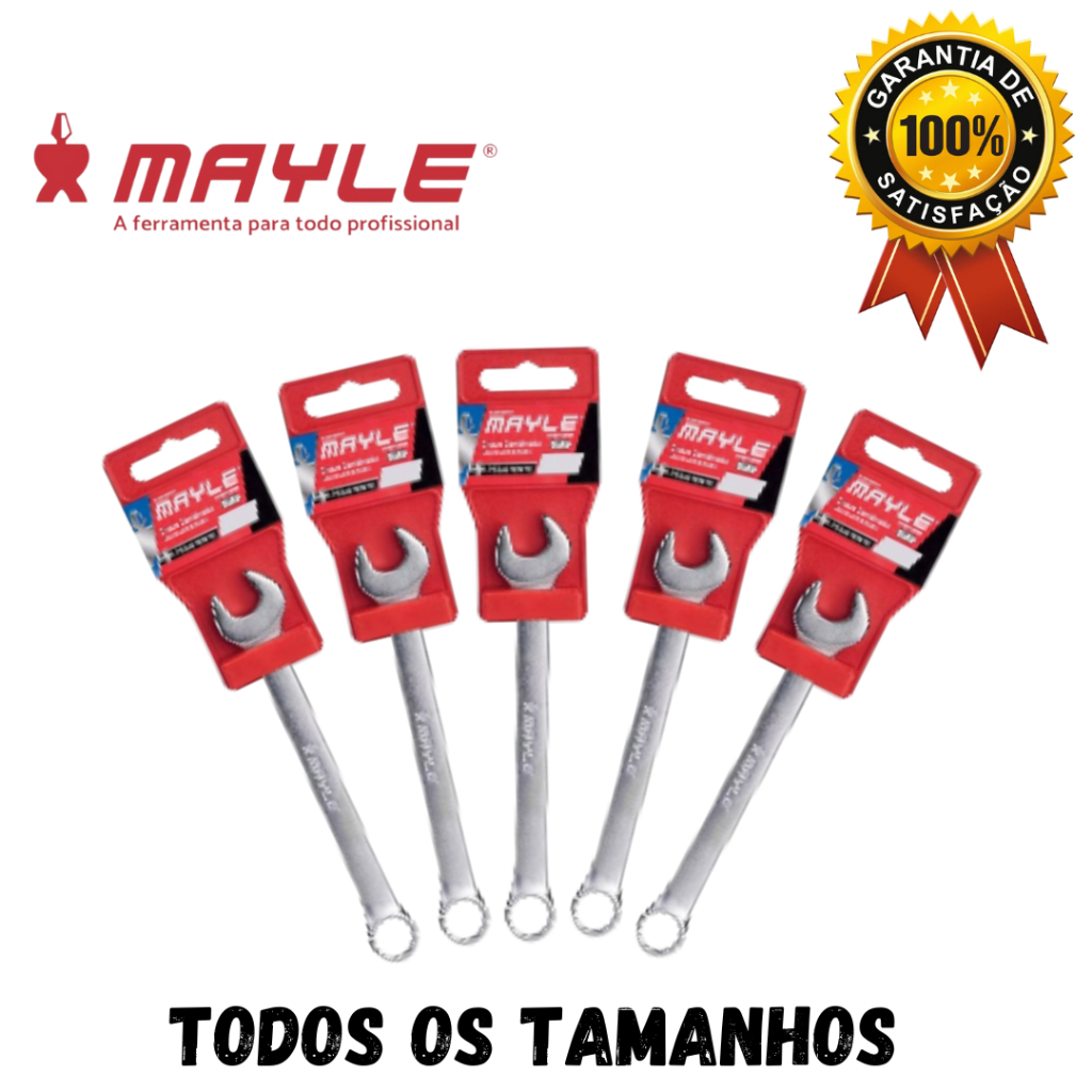 Chaves Combinada Mayle Original Uso Profissional Vários Tamanhos C ...
