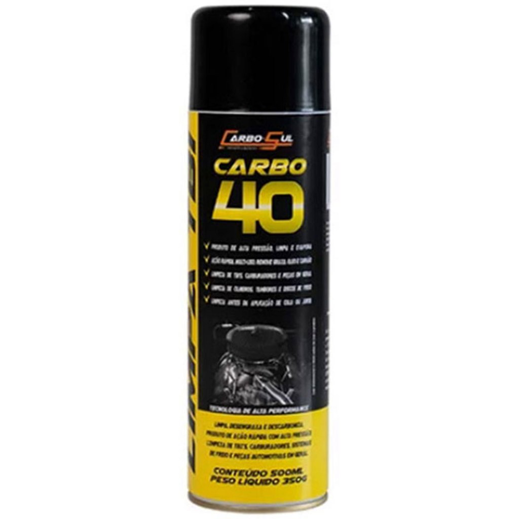 Descarbonizante Carbo Sul Limpa TBI Carbo 40 Spray 500ml | Shopee Brasil