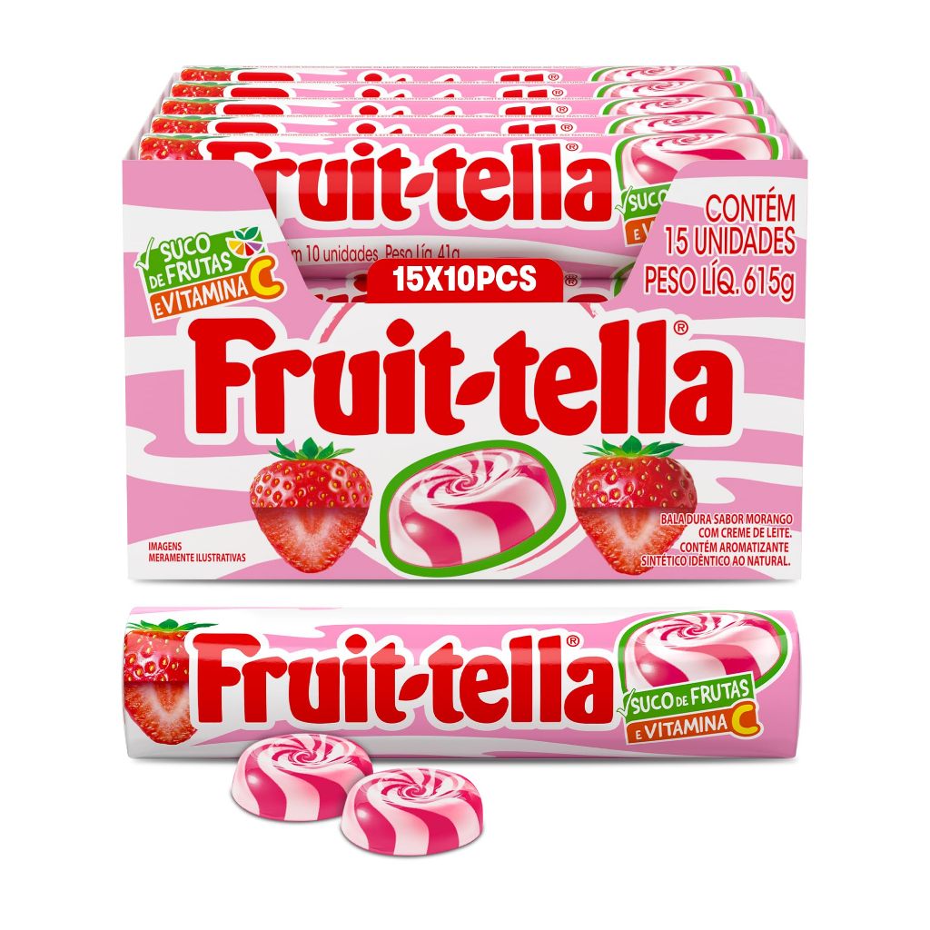FRUITELLA DURA MORANGO CREME DP 15UN | Shopee Brasil