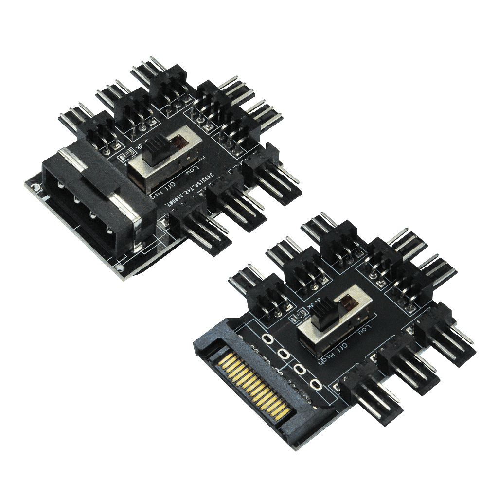 Hub Multi Fan para 8 Coolers 3 Pinos PWM | Shopee Brasil