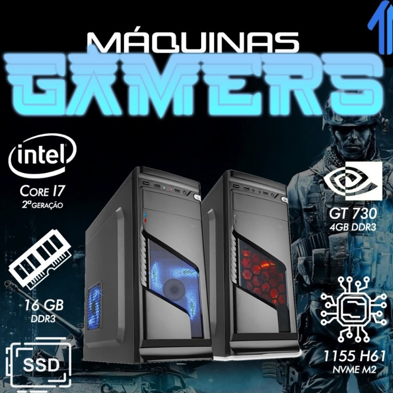 PC Gamer Montado Gabinete Solid Snake com Processador Intel Core I7 ...