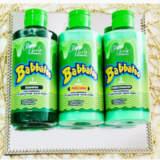 KIT CAPILAR BABBALOO CHICLETE MAÇÃ VERDE. 3 PASSOS SHAMPOO ...