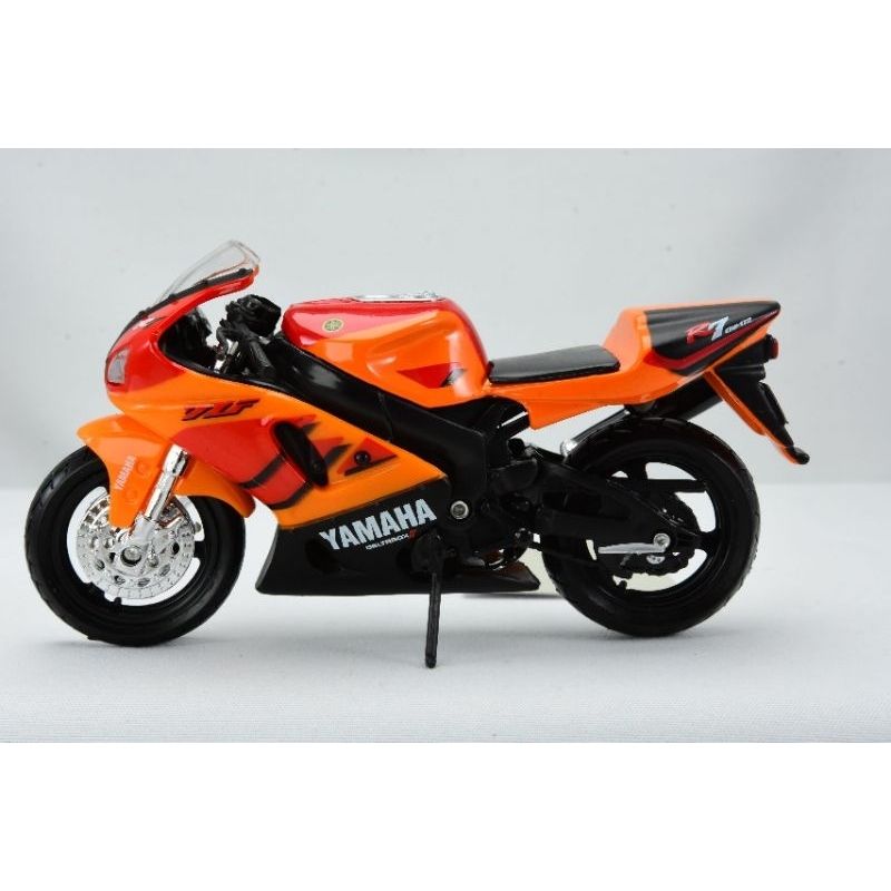 Moto Yamaha YZF R7 O2 Maisto 1/18 motocicleta miniatura diecast coleção ...