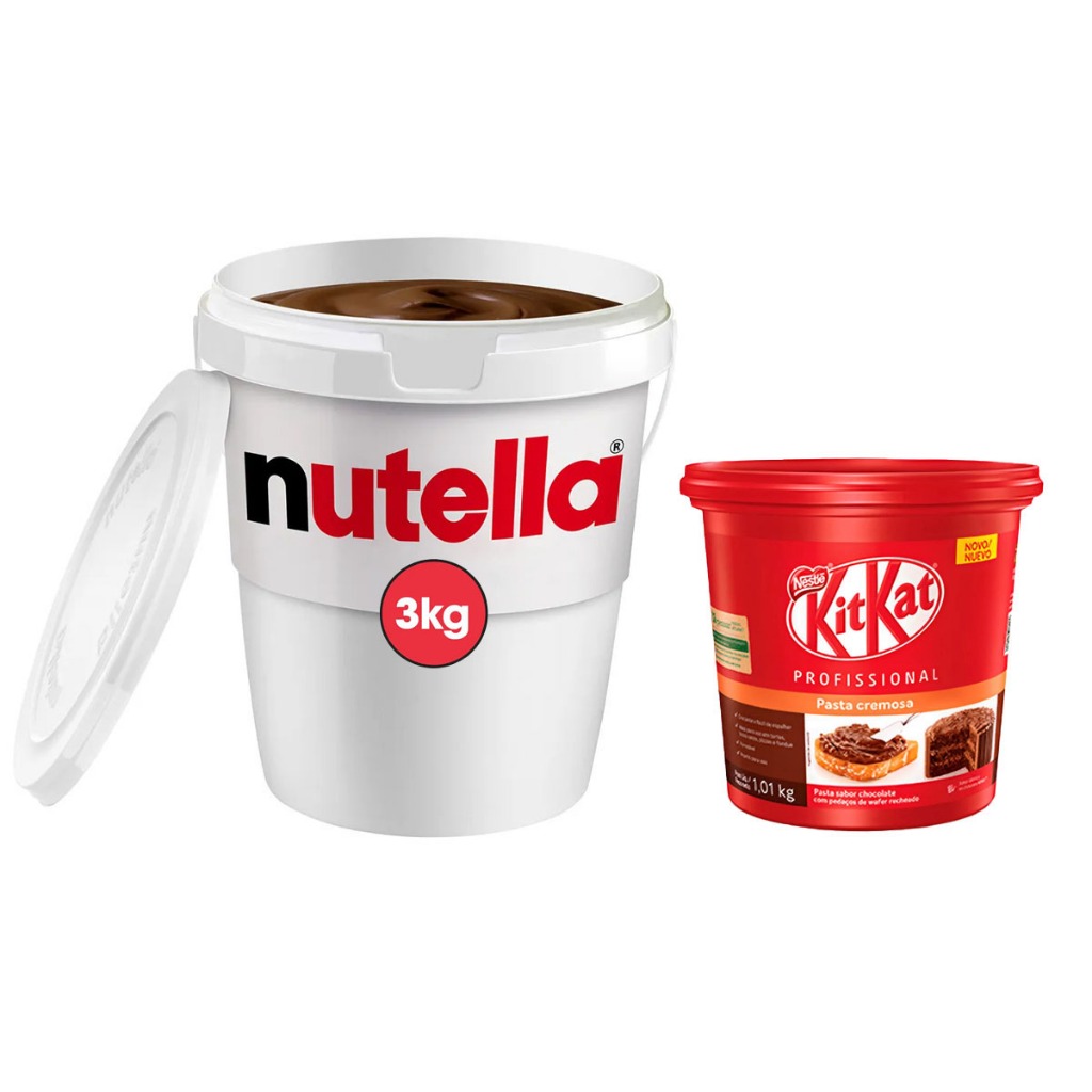Creme Kitkat 1,01kg Nestlé Cremoso Nutella 3kg Nutella 140g | Shopee Brasil