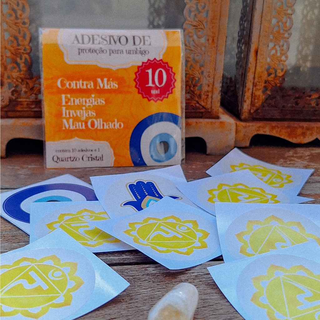 Kit 10 Adesivos Proteção Energética Contra Inveja Mau Olhado Olho Gordo ...