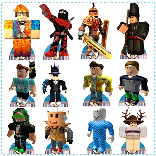 Roblox - 12 Displays De Festa De 20cm Totens | Shopee Brasil