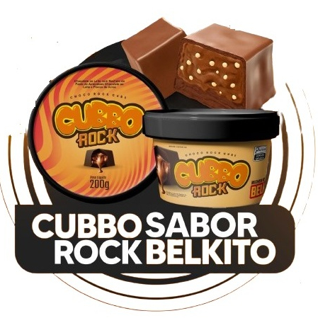 Chocolate Cubbo Rock Peanut Belkito e Cookies And Crean 200g Pote Rock ...