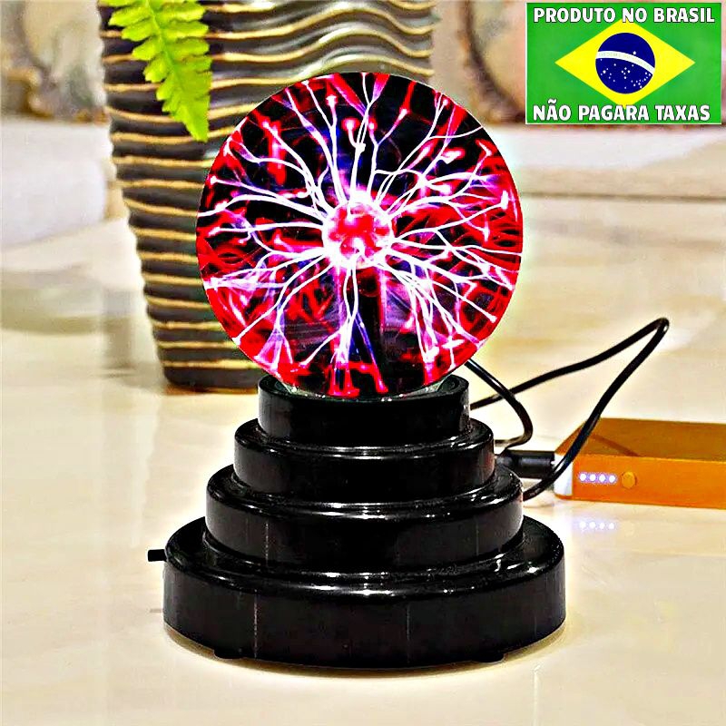 Globo de Plasma Bola de Raios Mágica de Cristal | Shopee Brasil