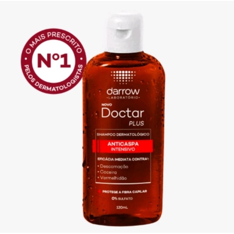 Shampoo Darrow Doctar plus 120ml Anticaspa Dermatite | Shopee Brasil