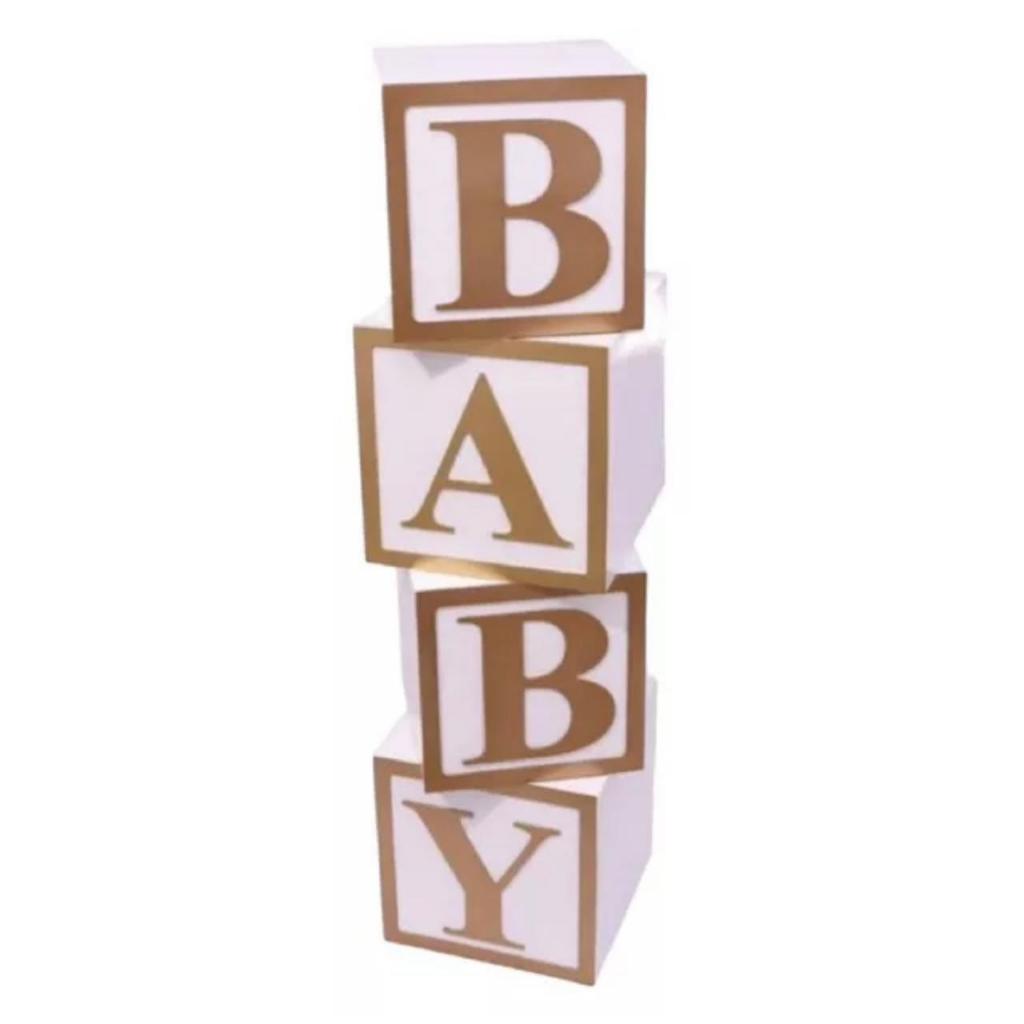 letras BABY para cubo 30cm em dourado | Shopee Brasil