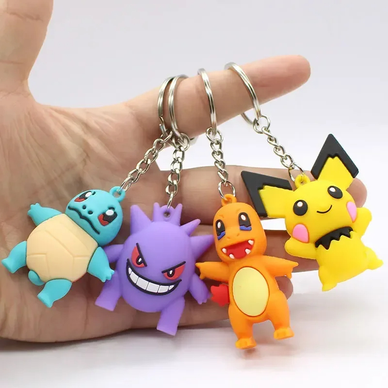 Chaveiro Pingente Pokémon Pikachu Charmander Brinquedo Criança | Shopee ...