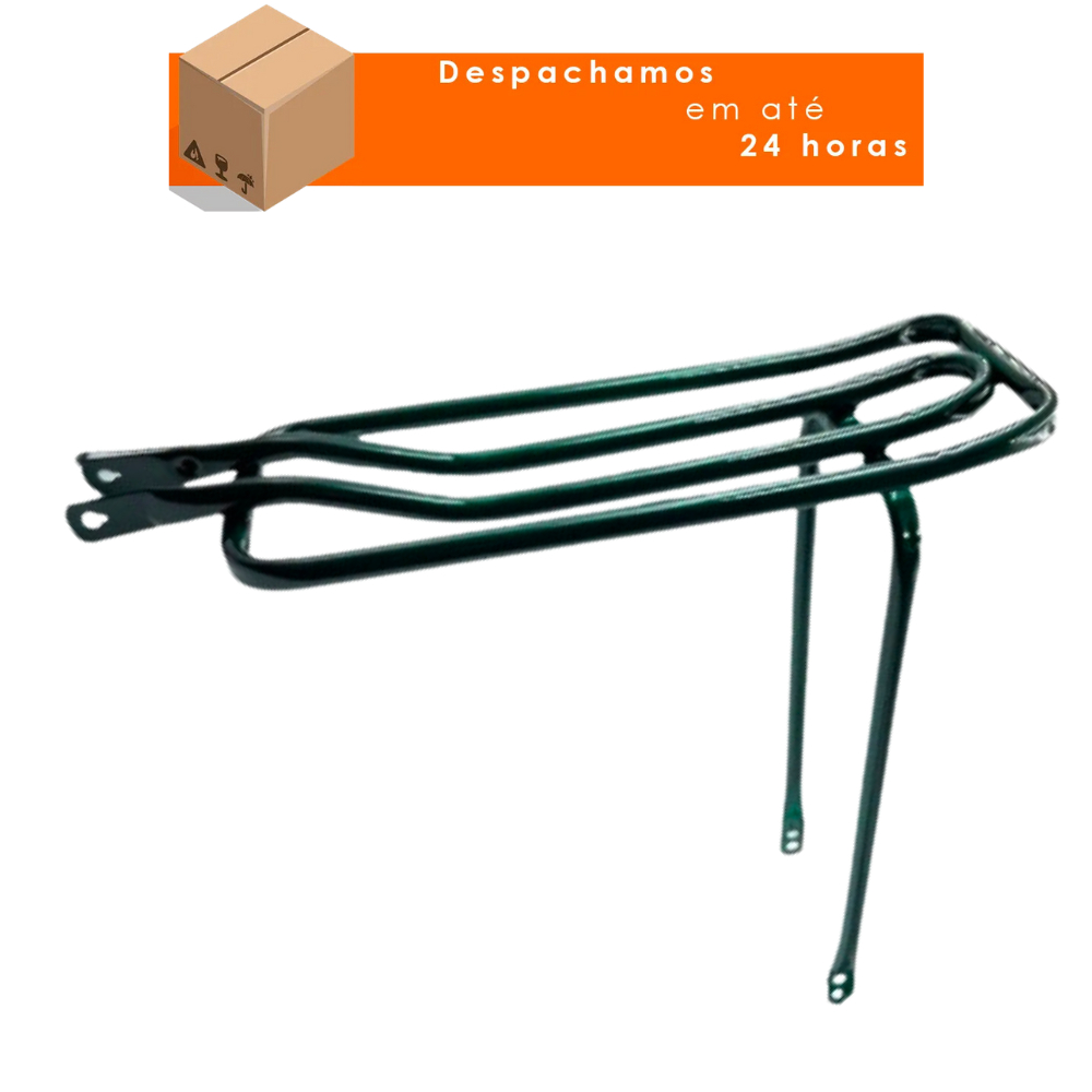 Bagageiro Bike Garupa Bicicleta Aro 20 24 26 Tubular Reto Cromado ...