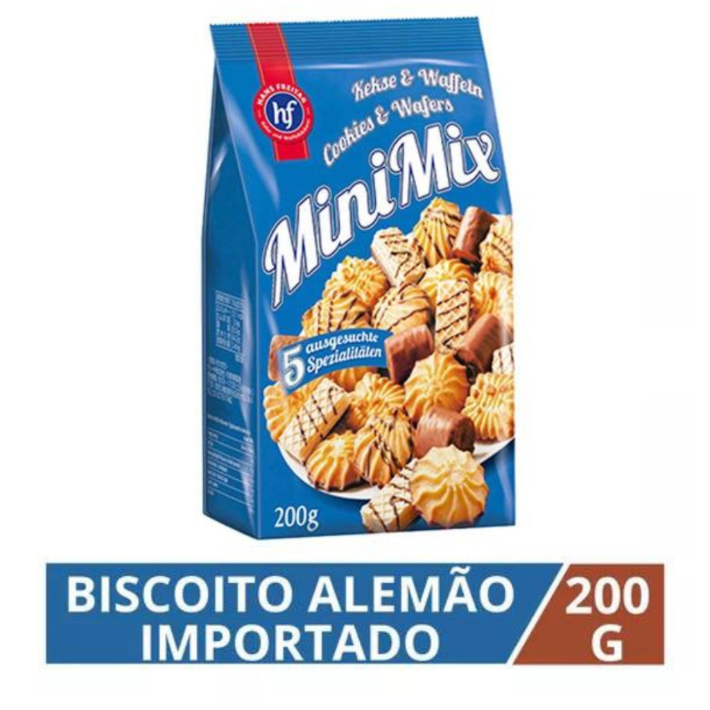 Biscoito Doces Sortidos Mini Mix Hans Freitag Alemao 200g | Shopee Brasil
